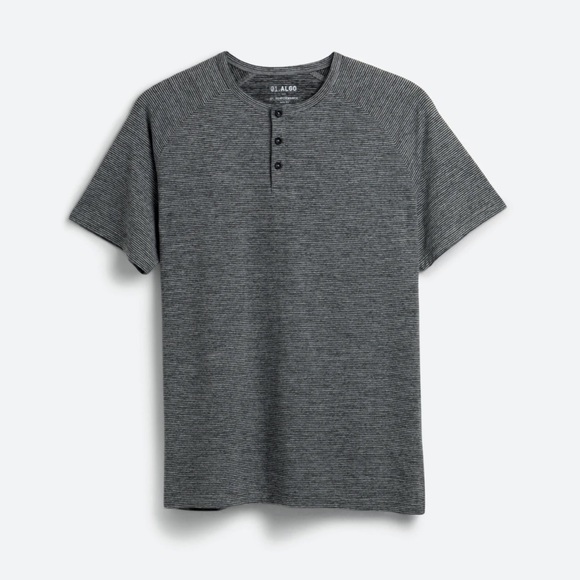 01.Algo | Shirts | Algokris Performance Microstripe Henley | Poshmark